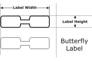 CognitiveTPG Vinyl Butterfly Thermal Transfer Barcode Label | Data ...